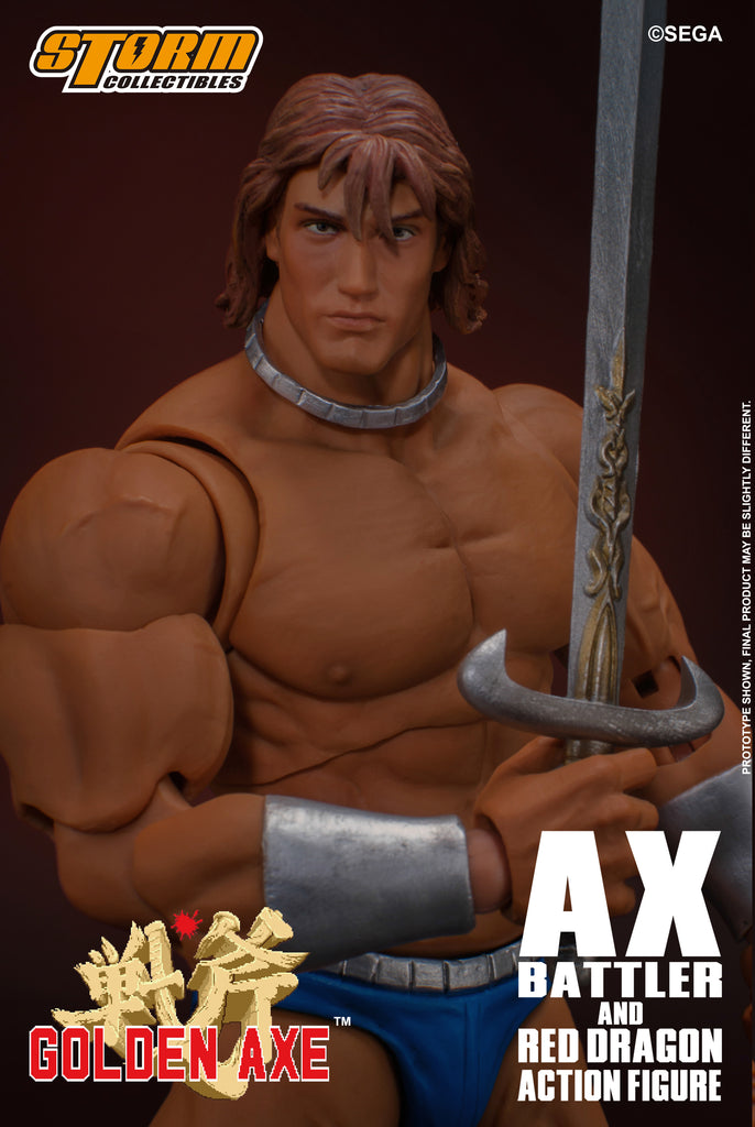 AX BATTLER & RED DRAGON - GOLDEN AXE Action Figure – Storm Collectibles