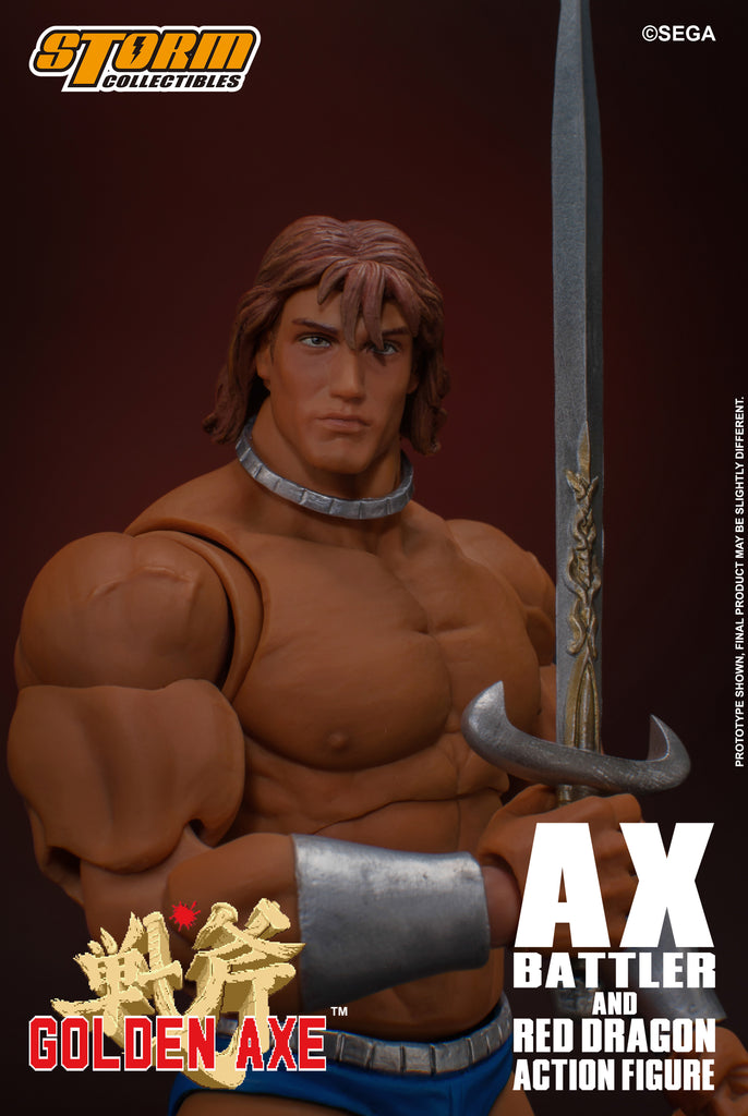 AX BATTLER & RED DRAGON - GOLDEN AXE Action Figure – Storm Collectibles